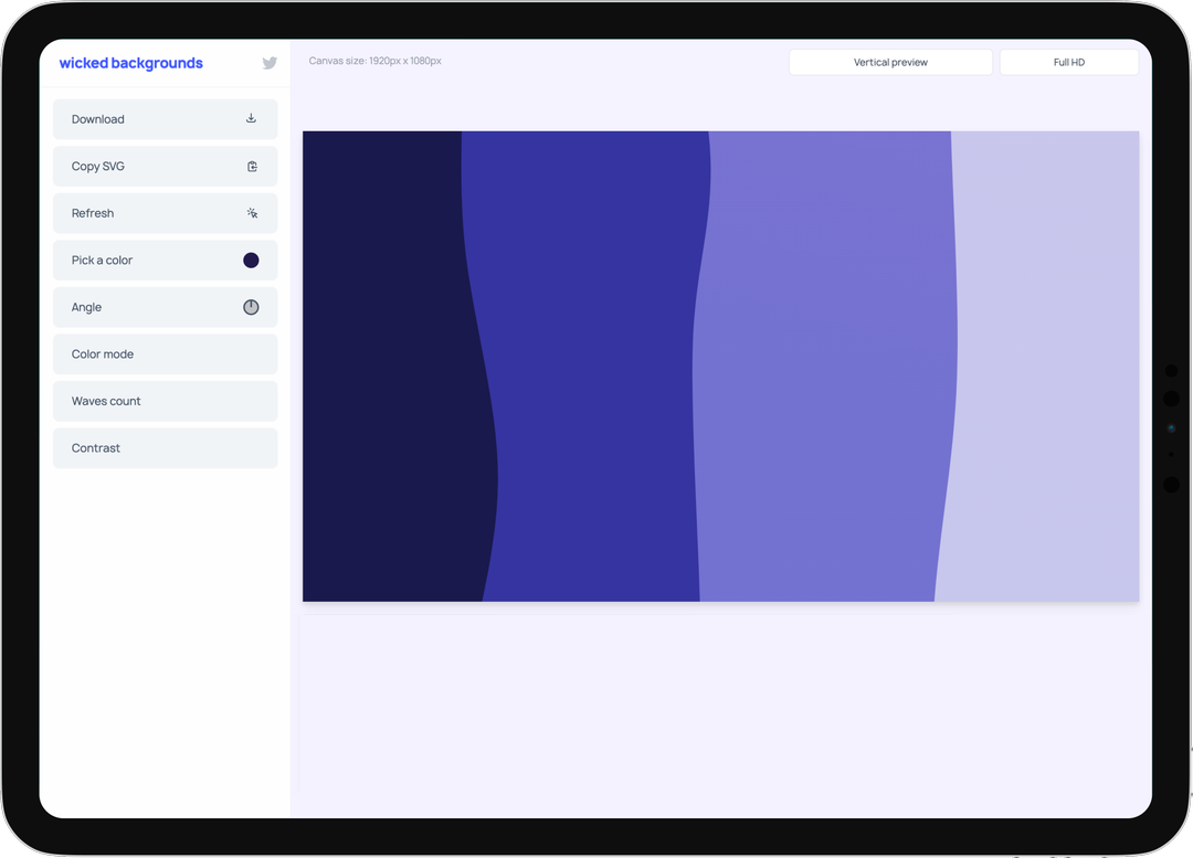 There's different ways to use Wicked Backgrounds